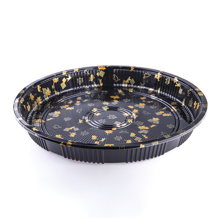 Round party plastic sushi tray disposable high quality sushi box ...