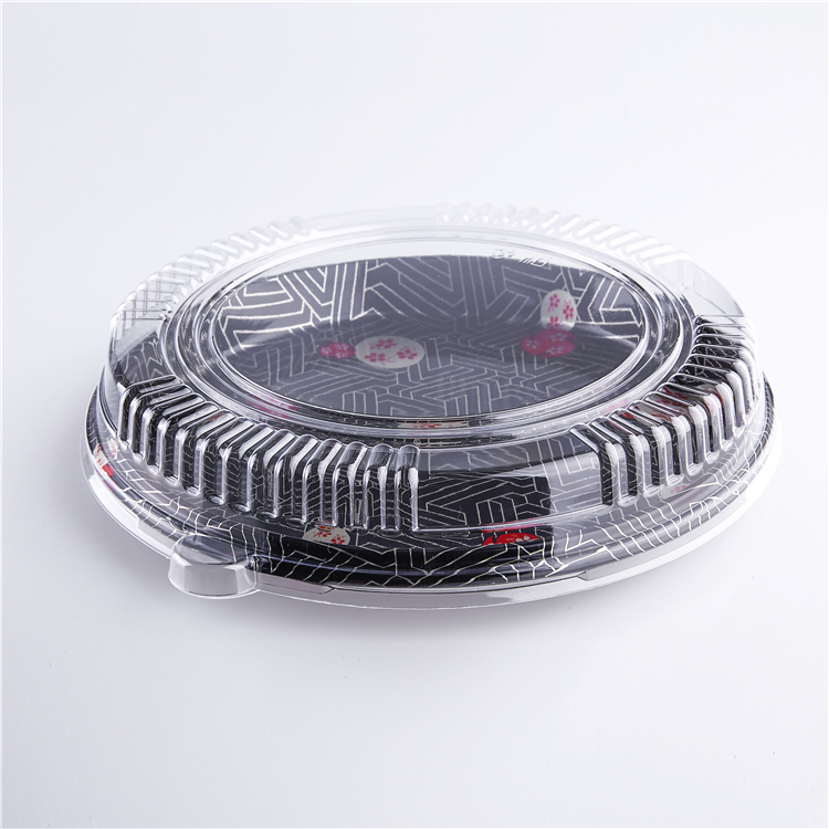 Take away plastic round sushi box eco friendly sushi tray,Shantou Samma ...