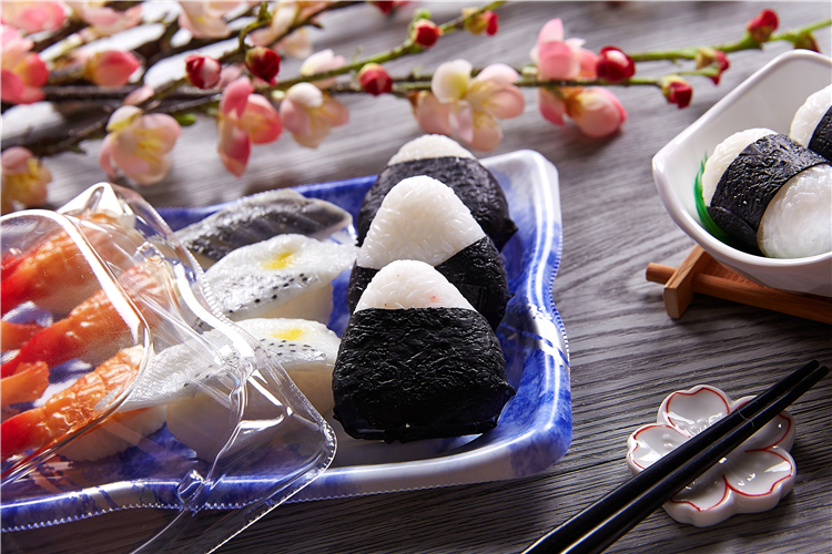 Wholesale plastic eco friendly sushi food container take out sushi tray ...