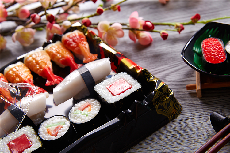 Eco friendly plastic sushi box high quality disposable sushi tray ...