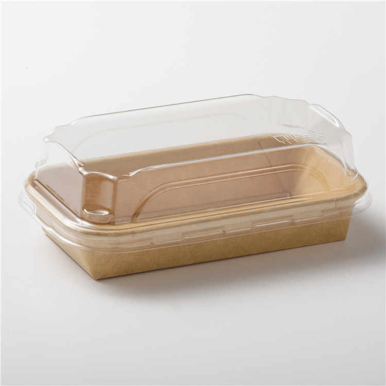 Hot selling kraft paper sushi container food grade take away sushi box ...